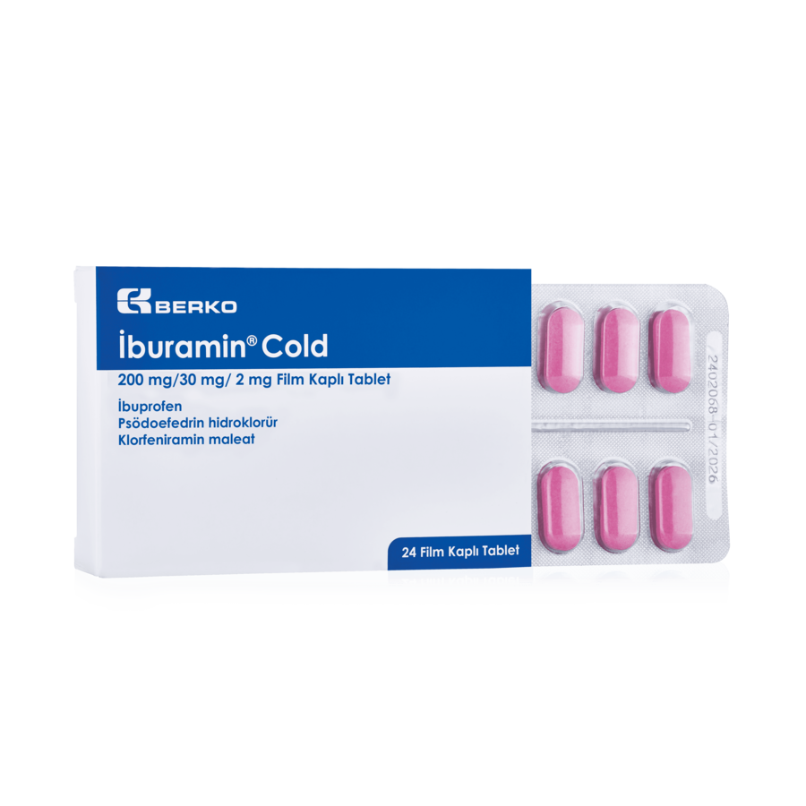 İBURAMİN COLD 100 mg/15 mg/1 mg /5 ml Syrup | Berko İlaç